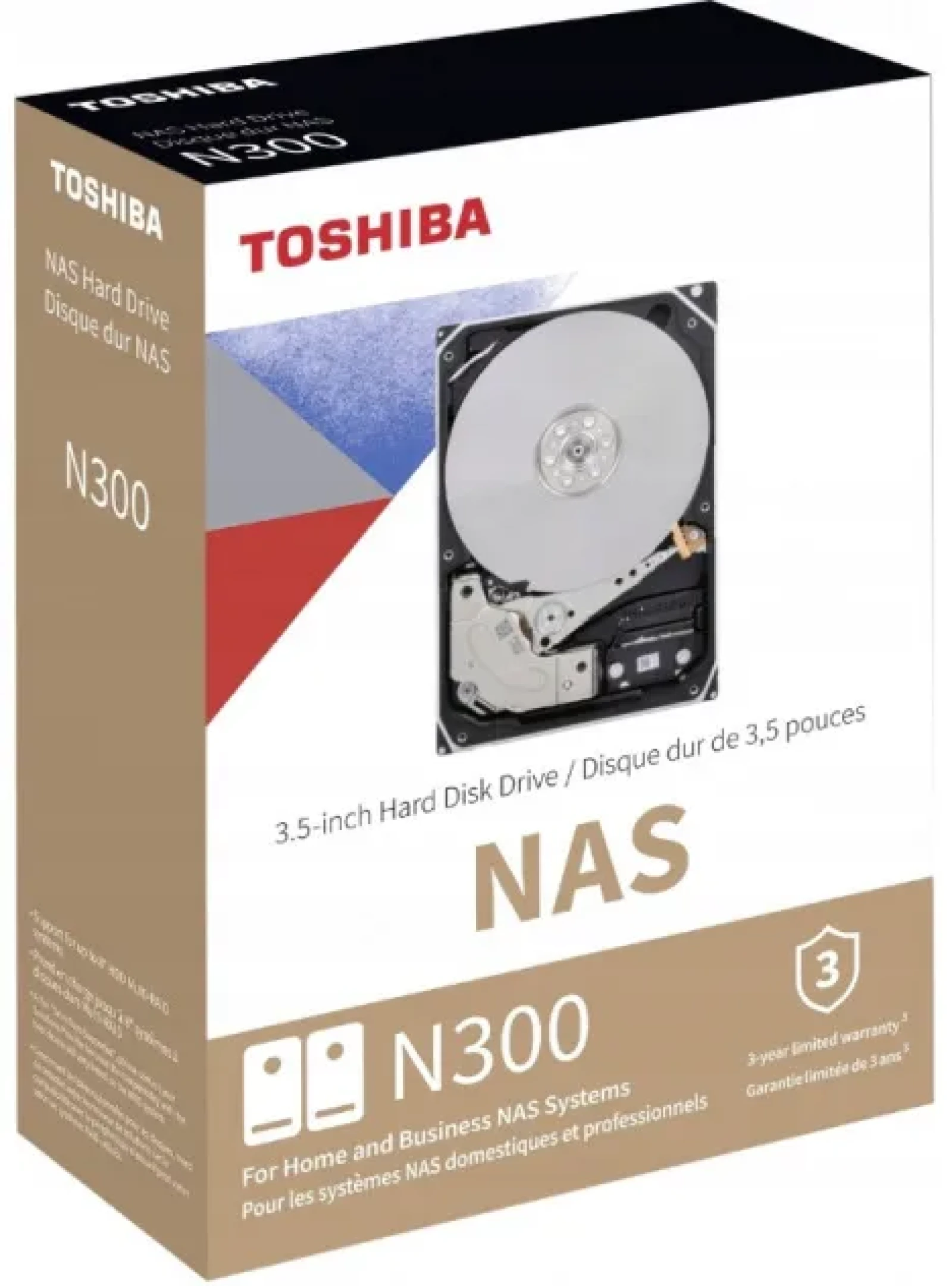 Toshiba N300 NAS Hard Drive 8TB 3.5 7200RPM – Reliable High-Performance ...
