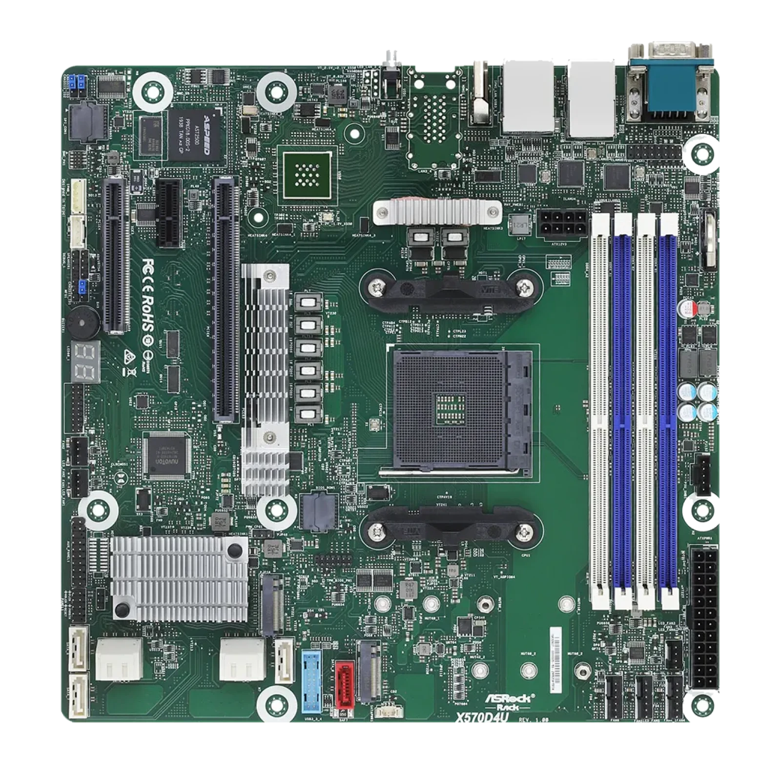 Server Board AsrockRack X570D4U Support on AMD Processor | Binary Logic